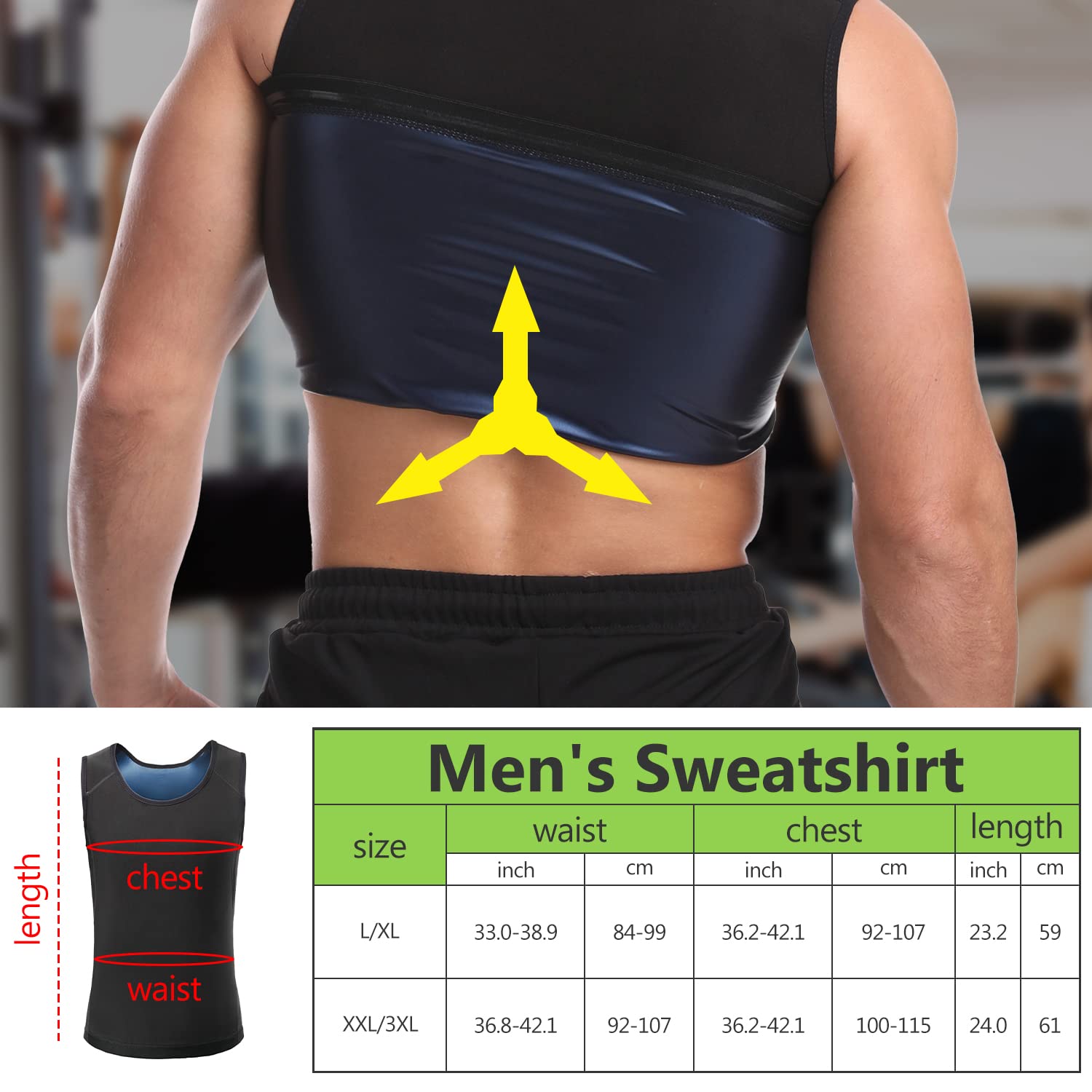 DAFUZ Gynecomastia Compress Tank Top, Compression Tank Top Men, Men Slimming Body Shaper Vest