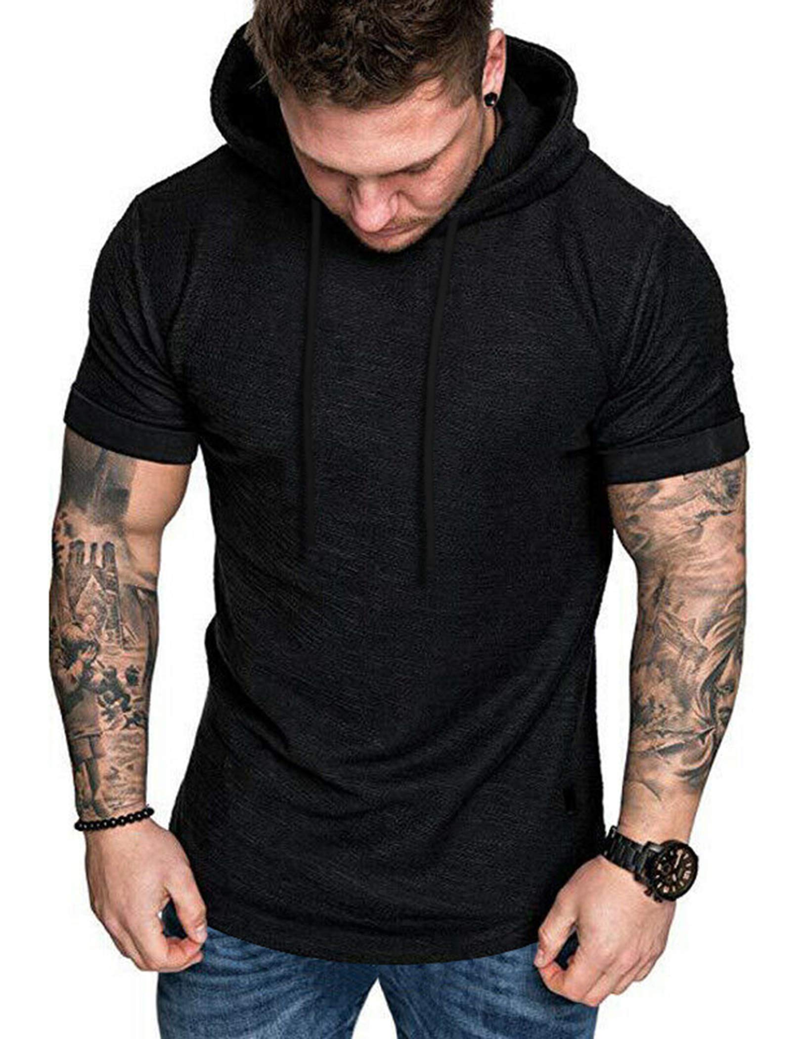 COOFANDY Sports T-Shirts for Men Quick Dry Wicking Workout Athletic Running Training Tee Active Tops Sportswear