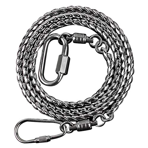 POPETPOP Parrot Foot Anklet Parrot Foot Chain, Stainless Steel Bird Foot Stand Chain with Ring, Parrot Ankle Foot Ring Pet Supplies for Birds Cockatiels Parrot Foot Chain