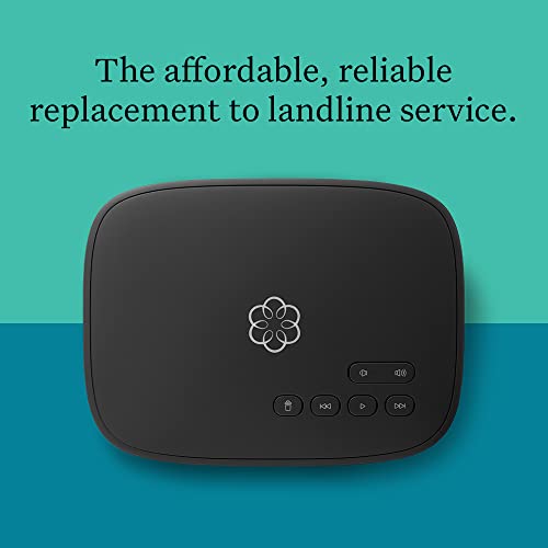 Ooma Telo LTE Home Phone Service with Battery Backup. Affordable landline Replacement. Includes Call Blocking and Calling to Canada and Mexico.