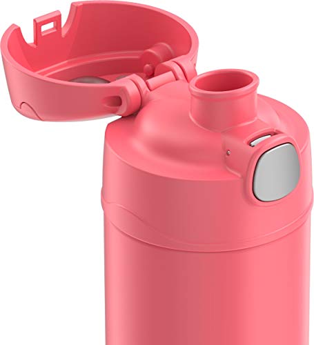 THERMOS FUNTAINER 16 Ounce Stainless Steel Bottle, Coral