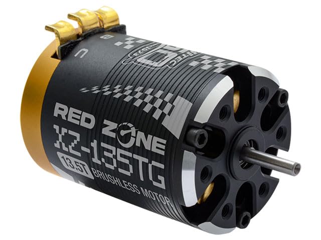 Hi-Tec Red Zone XZ-135TG (13.5T) 50th Anniversary Model Brushless Motor, Genuine Japanese Product, XZ-TG Series, for RC Touring Cars, ESC Compatible with Sensors 61165