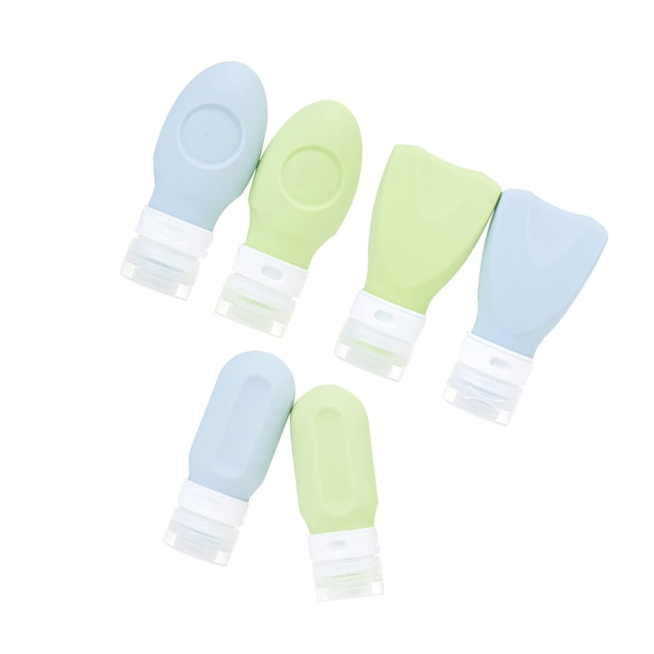 HANABASS 6 Pcs Hand Wash Dispenser Travel Container Travel Lotion Container Hand Soap Dispenser Refillable Container Rubber Refillable Bottle Bottled Dispensing Bottle Cosmetic Bottles Blue