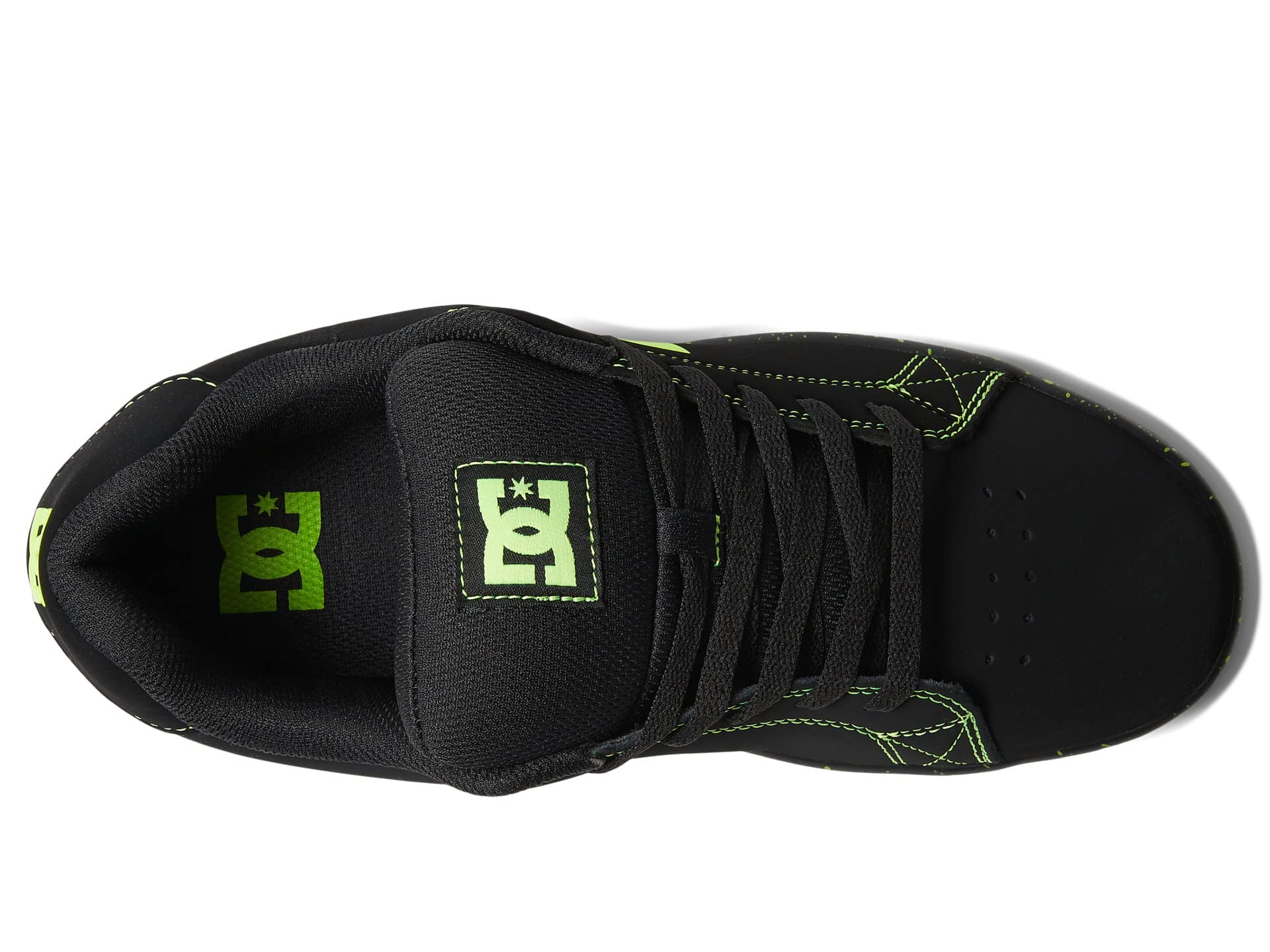 DC Gaveler Casual Low Top Skate Shoes Sneakers Black/Lime Green 13 D (M)