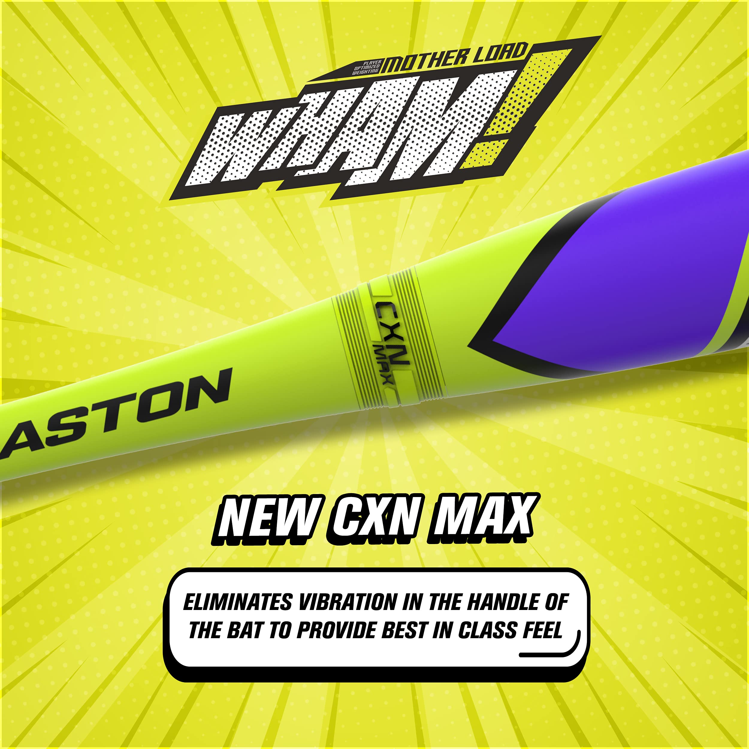 Easton Wham Slowpitch Softball Bat, Motherloaded, 12.5 in Barrel, USSSA, ISA & NSA, 34in x 26oz