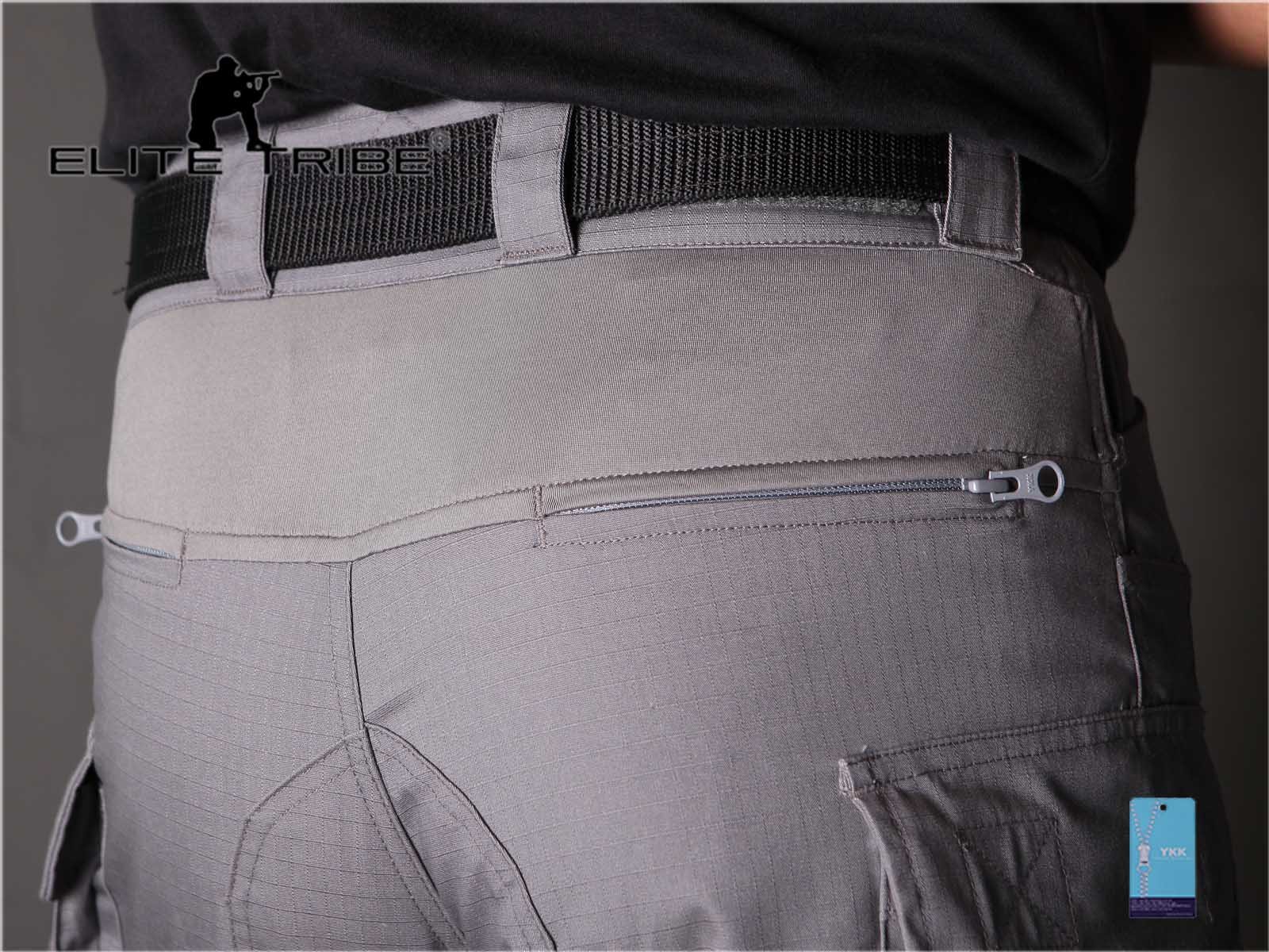 Emerson Airsoft Hunting Tactical Pants Combat Gen3 Pants with Knee Pads (US, Alpha, Large, Regular, Regular, Wolf Gray)