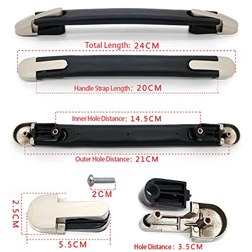 RDEXP Black Flexible Spare Strap Handle Grip Replacement for Suitcase Luggage Case (B05)