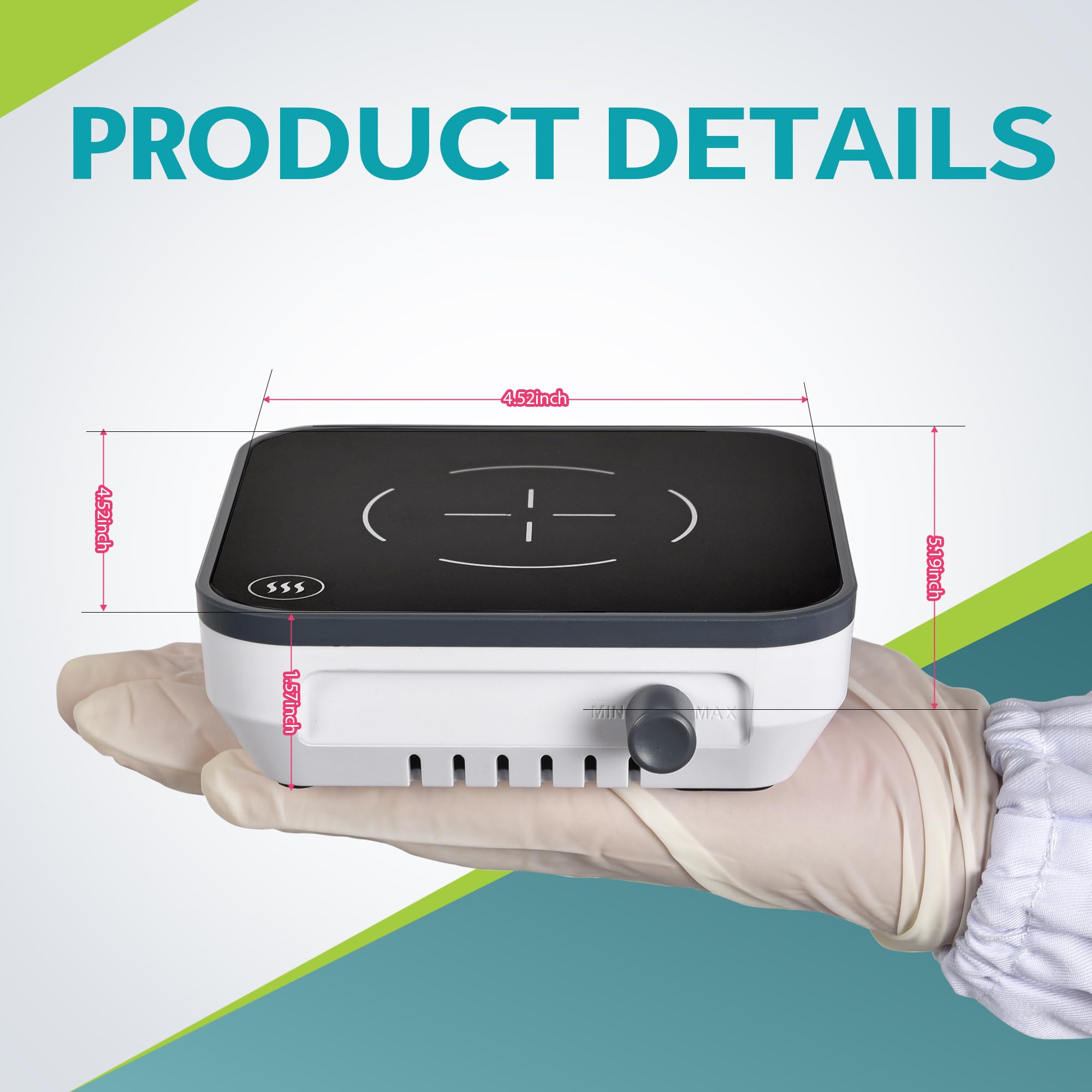 Magnetic Stirrer 300-1500rpm Portable Mini Magnetic Stir Plate with Stirring Bar, 2000ml Magnetic Mixer NO Heating