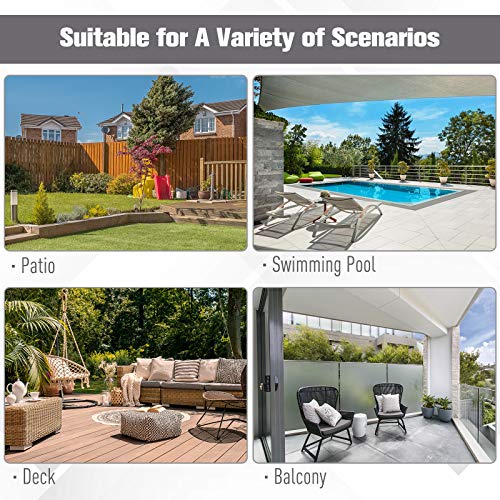 Outsunny 14ft Patio Umbrella Double-Sided Outdoor Market Extra Large Umbrella with Crank, Cross Base for Deck, Lawn, Backyard and Pool, Grey