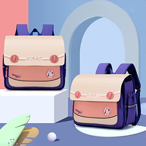 KEBI Japanese Backpackcute Backpacks for Girls,Kids Backpack for Girls School Backpack for 7 to 12 years Schoolbag(Apricot Pink Cute Horse)