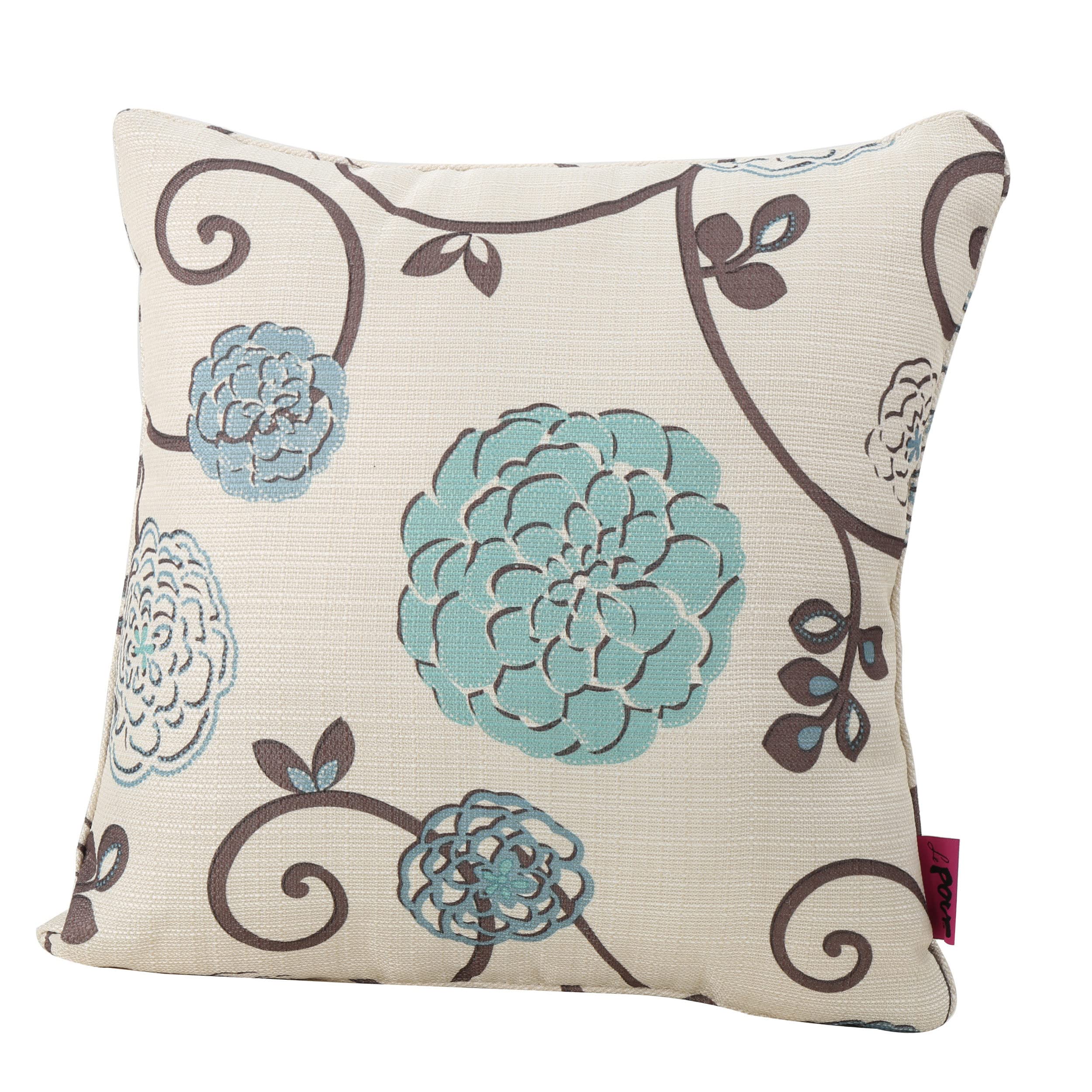Christopher Knight Home Darvis Fabric Recliner Club Chair and GDFStudio Isadora New Velvet Throw Pillow Bundle
