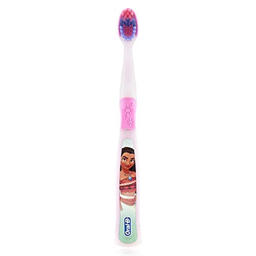 Oral-B Princess Toothbrush for Little Girls, Children 3+, Extra Soft, Moana Characters - 1 Count