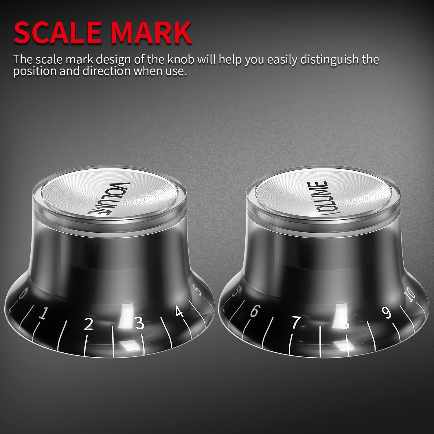 DAIERTEK Guitar Knobs Volume Tone Control Electric Guitar Knobs Top Hat Style Knob 6MM Shaft Hole Black Guitar Knobs for Gibson Epiphone Les Paul Electric Guitar