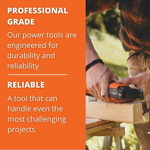 Fein Multimaster Tool MM 500 Plus Top Oscillating Kit - 350W High-Performance Corded Multi Tool for Interior Construction and Renovation - Includes 30 Accessories and Case - 72296761090