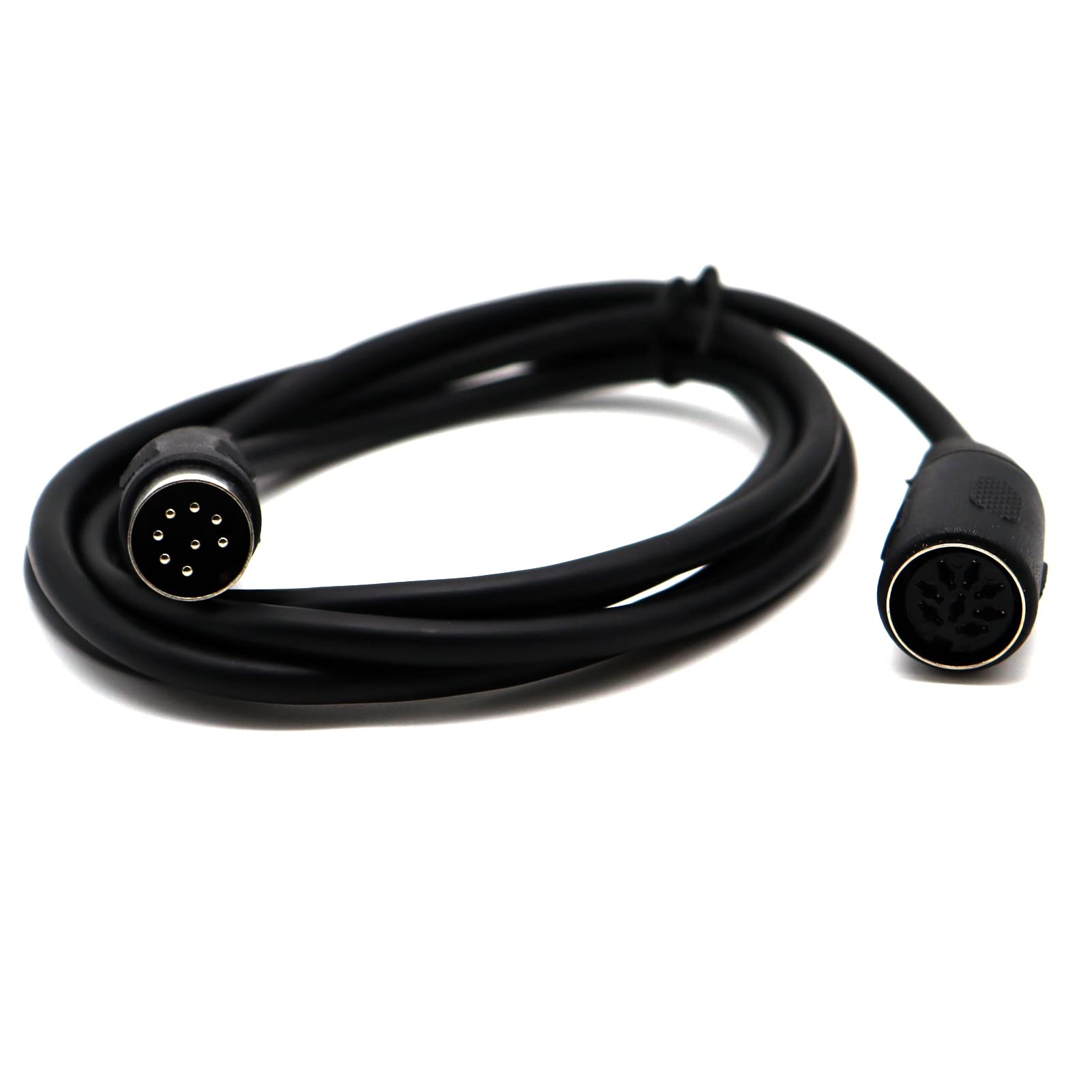 Disscool MIDI Big 8 Pin Din Cable, MIDI Big Din 8 Pin Male Plug to 8 Pin Female Audio Stereo Cable Sockets Cord Adapter for Computer(1.5m/4.9FT)