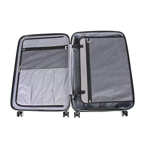Kenneth Cole Reaction Diamond Tower Collection Lightweight Hardside Expandable 8-Wheel Spinner Travel Luggage, Rose Champagne, 3-Piece Set (20", 24", & 28")