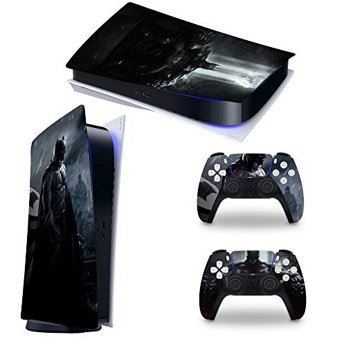 Dark Knight - PS5 Skin Console and 2 Controller, Vinyl Decal Sticker Full Cover Protective ( Only fit PlayStation 5 regular)