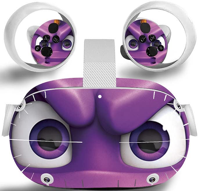 Cute Baby Dragon Oculus Quest 2 VR Headset and Controller Sticker, Vinyl Decal Skin for VR Headset and Controller, Virtual Reality Protective Accessories