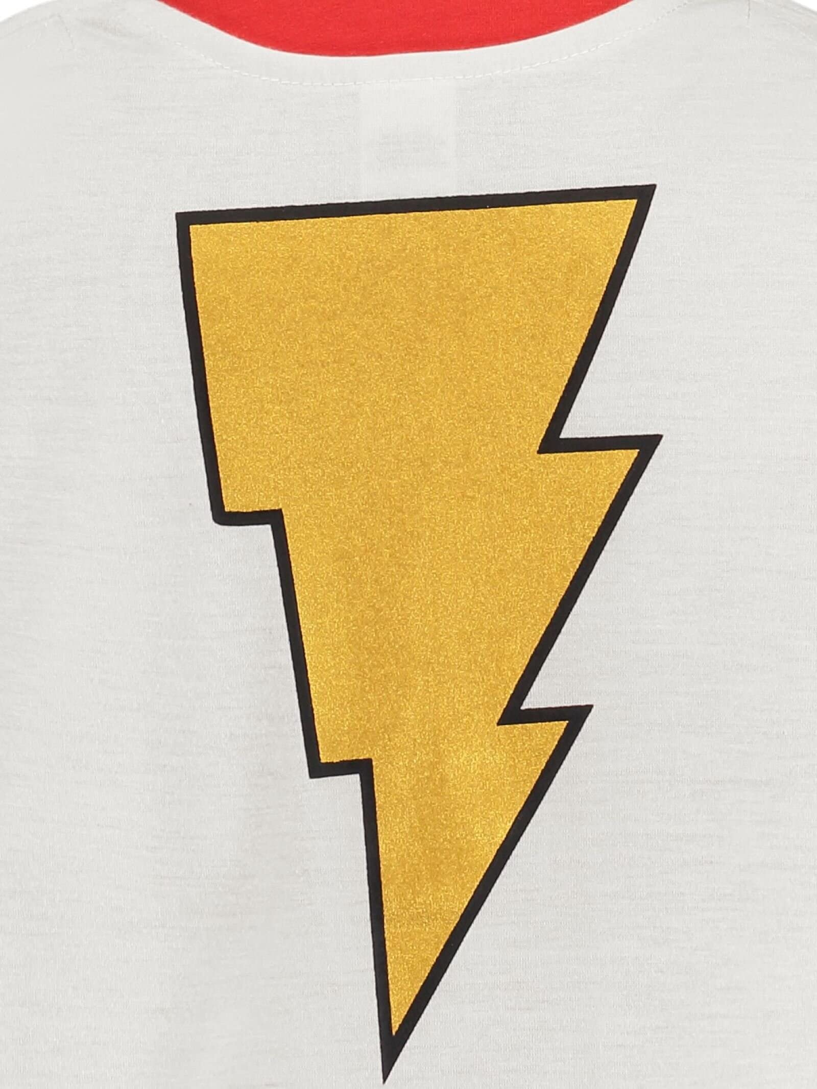 DC Comics Shazam Little Boys' T-Shirt with Cape (Red, 5)