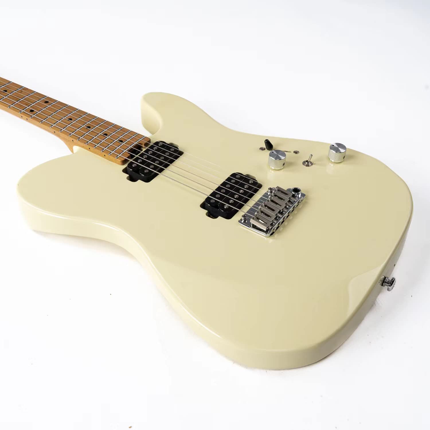 EART E-TT72 6 String Semi-Hollow-Body Electric Guitar Versatile Playability, Powerful Humbucker Pickups Fixed Bridge Guitars