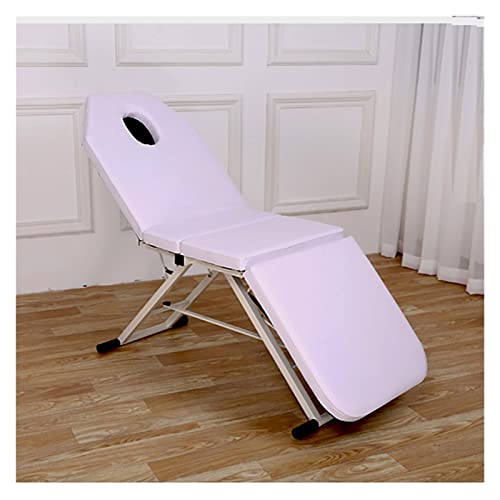 Folding Massage Table Massage Couch Folding-Bed Table Bed Spa Tattoo Couch Beauty Salon 4 Section Massage Table (Color : Black, Size : 182 x 60c x 61cm)