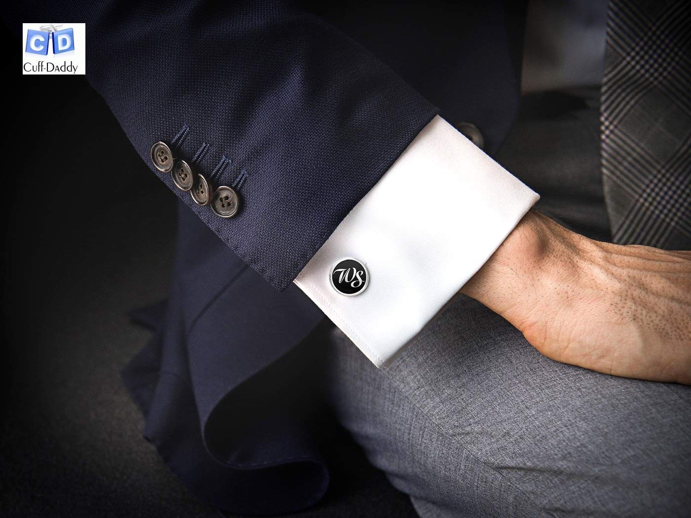 Cuff-Daddy Painted Cheetah Cufflinks with Travel Presentation Gift Box