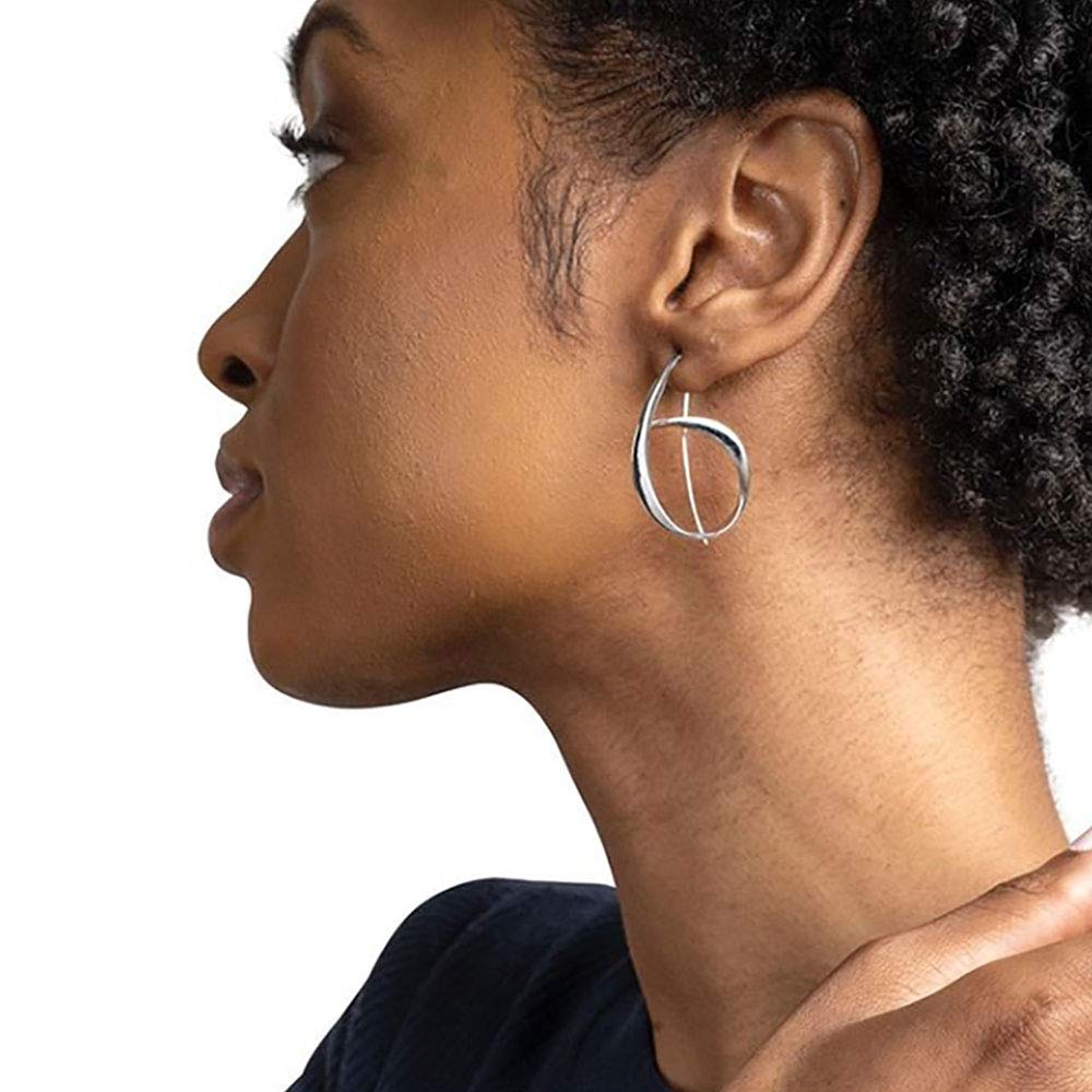 Ed Levin, Allegro Earrings, 925 Sterling Silver, Small