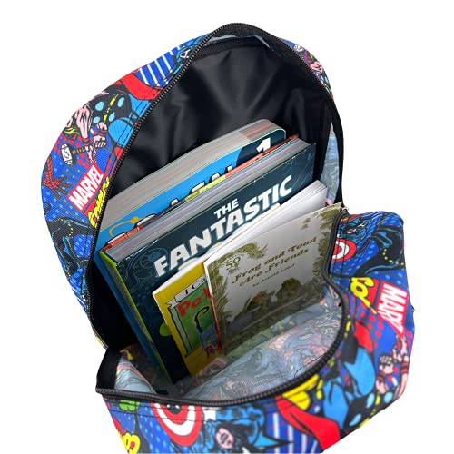 Marvel Comics Avengers Incredible Hulk, Captain America, Spiderman Backpack for Kids, 16 inch