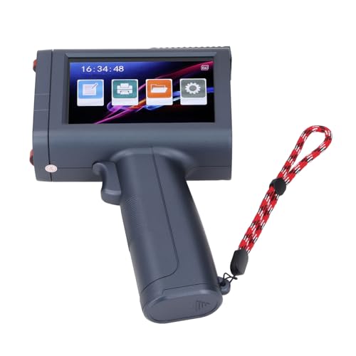 Marhynchus Portable Handheld Inkjet Printer 4.3in Color HD LED Touchscreen 600dpi 12.7mm Kit with Cartridge for Text 2D Code Bar Code (US Plug 100-240V)
