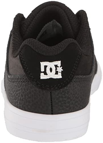 DC unisex child Dc Pure Kids Skate Shoe, Black/Flames, 3 Little Kid US