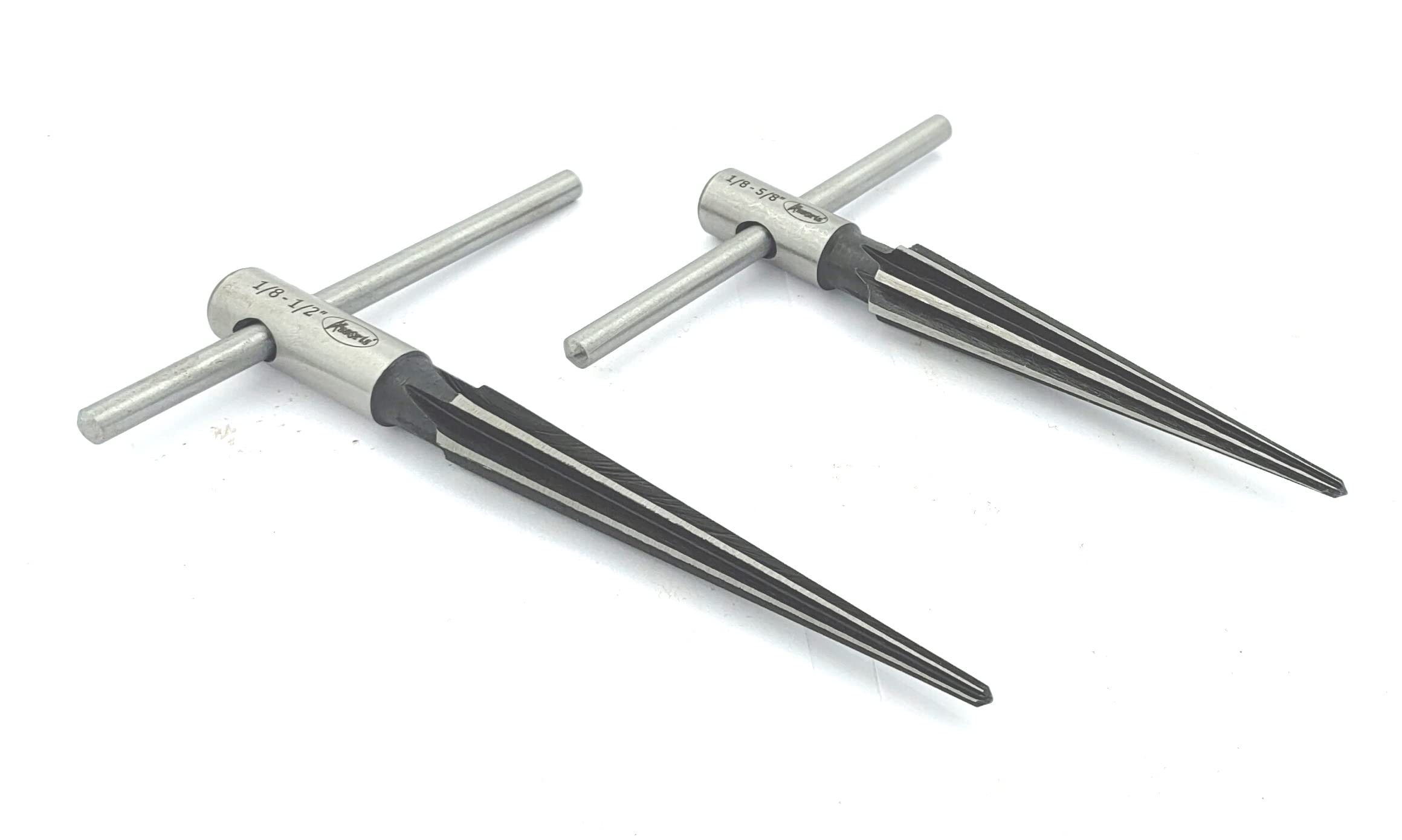 Hardened Alloy Steel Tapered Reamer to Align Holes & Remove Burrs (Set of Both)
