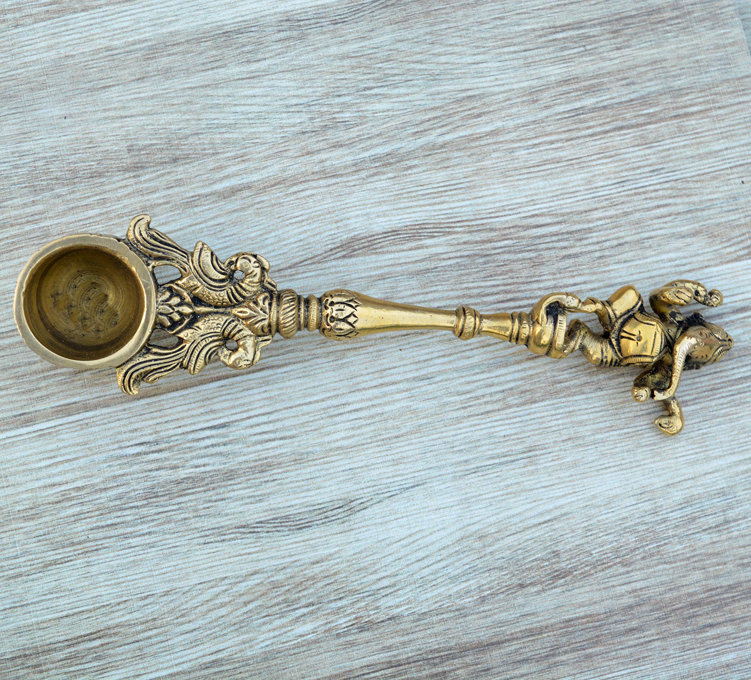 Ganesh Spoon - Yagya Hawan, hawan Spoon, Poojan Purpose, Indian Cultural Religious Item Best for Home, Office, Gifts Diwali Puja