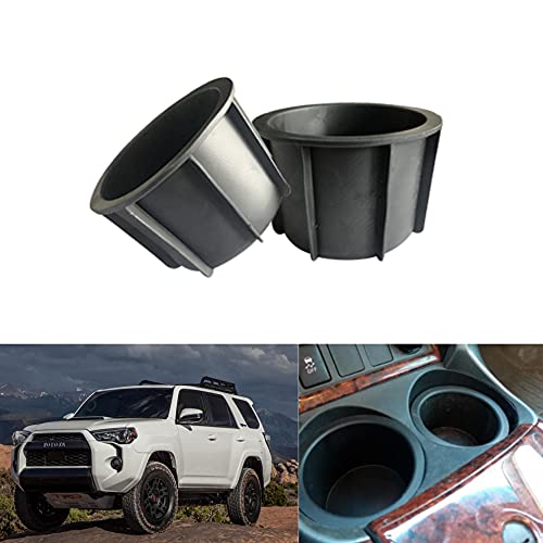 Cup Holder Center Console Inserts for 2010-2020 Toyota 4Runner Replaces Part # 66991-35030 6699135030 (2 Pieces)