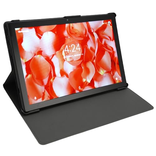 DAUZ 10.1 Inch Tablet, 8GB RAM 256GB ROM Multifunction 100‑240V 4G Network 10.1 Inch Tablet PC 16MP Rear Camera for Work for Entertainment (US Plug)