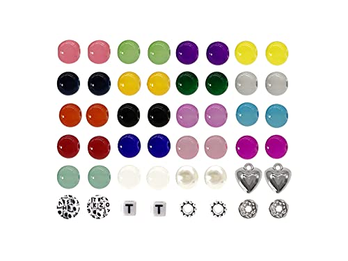 PAMIR TONG 1000pcs Glass Bead Sets for Jewelry Making Kit, 8MM Bracelets Beads Supplies,Imitative Jade Beads,Pearl Beads, Crystal Spacer Beads, Bracelet Loose Bead Sets