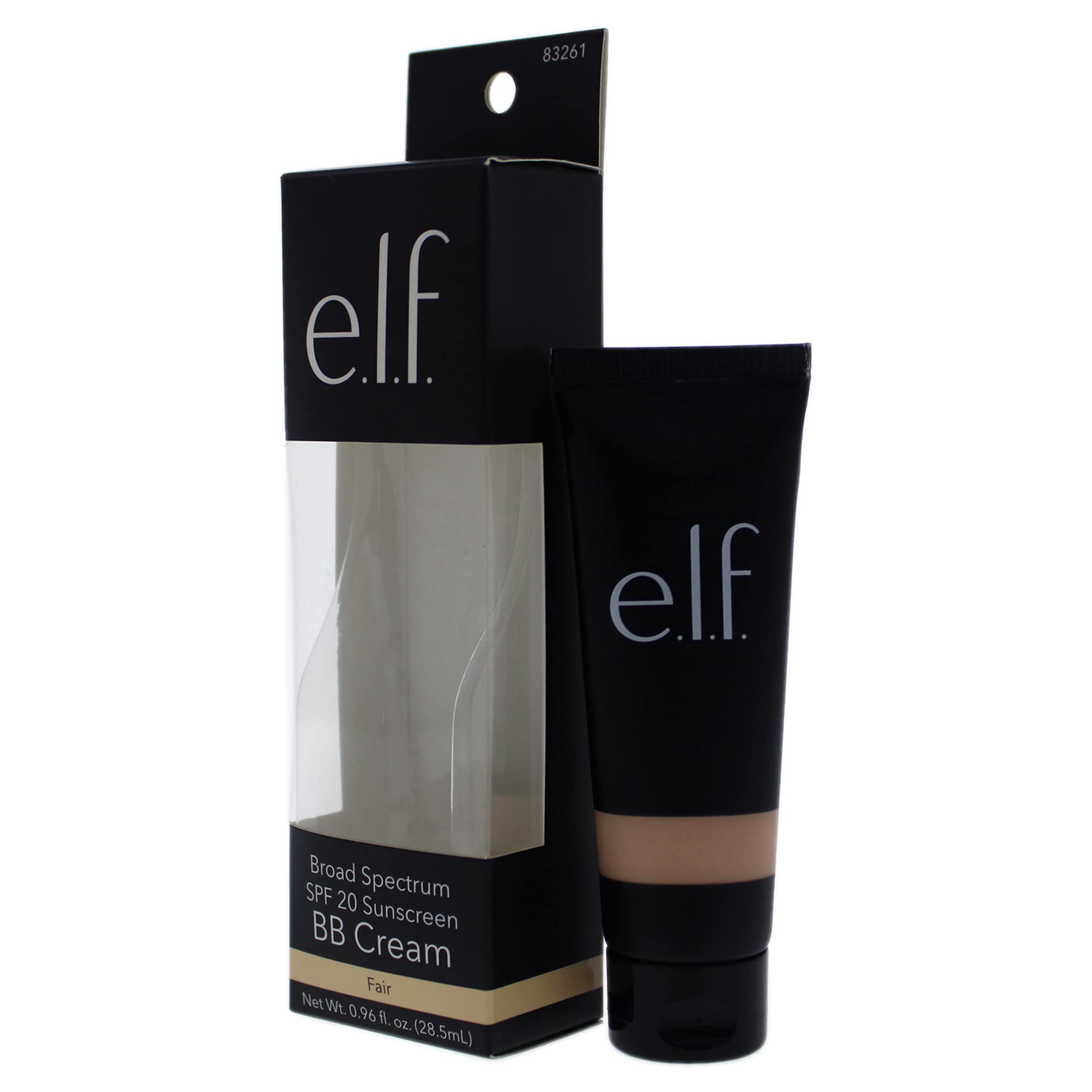 e.l.f., BB Cream SPF 20, Weightless, Hydrating, Nourishing , Primes, Protects, Moisturizes, Provides Even Coverage, Nude, SPF 20, Infused with Vitamin E, Jojoba, Aloe and Cucumber, 0.96 Fl Oz