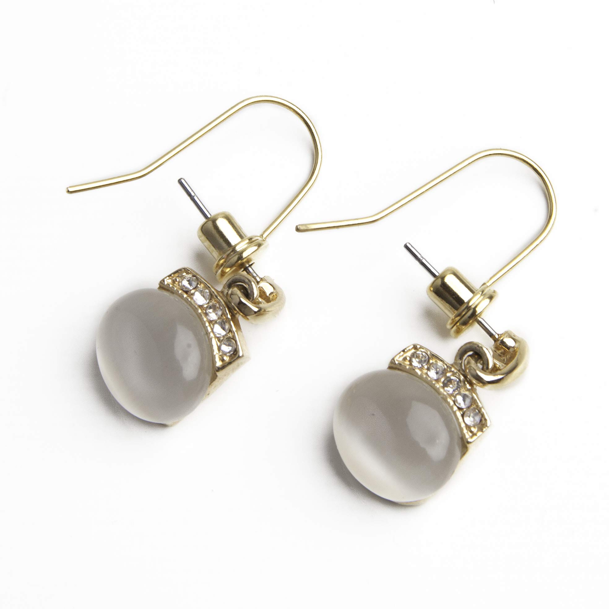 E'arrs Earring Converters | Gold Post Studs to Fish Hook Wire | 1 Pair