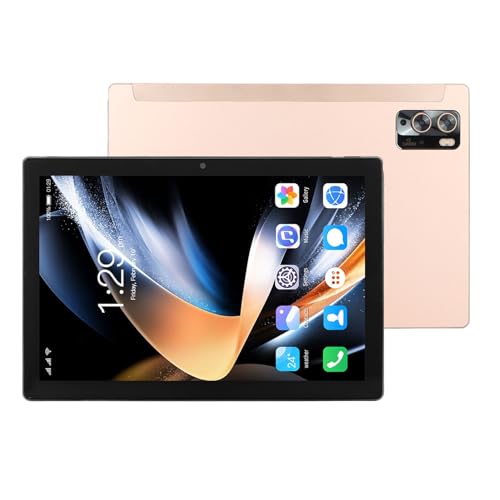 DAUZ 5G WiFi Tablet, Supports Fast Charging 100-240V 8 Core CPU Night Reading Mode 10.1 Inch Tablet for Business (US Plug)