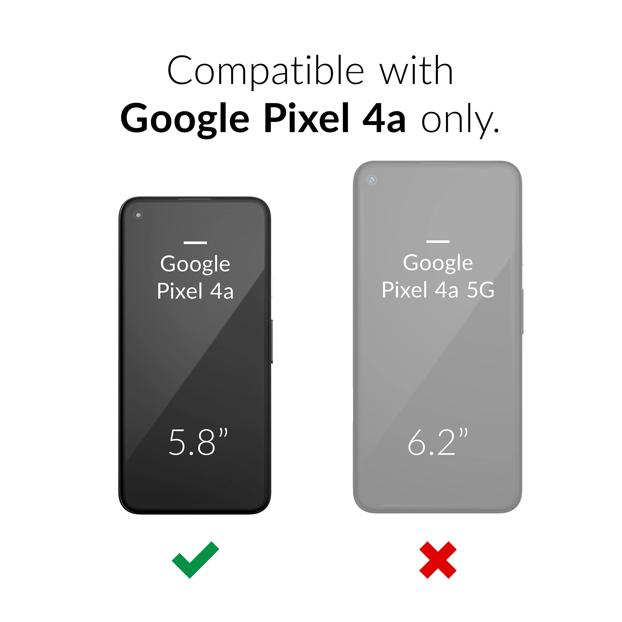 Crave Pixel 4a Case, Dual Guard Protection Series Case for Google Pixel 4a - Forest Green