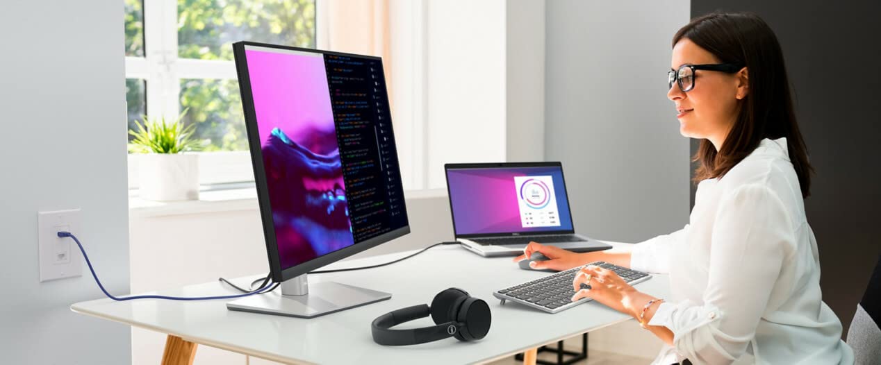 Dell P2723QE USB-C Hub Monitor - 26.96-inch 4K (3840 x 2160) 60Hz Display, 5ms Response Time (Fast Mode), USB-C/DisplayPort/HDMI/USB 3.2 Gen1 Connectivity, Color Depth: 1.07 Billion Colors β Black