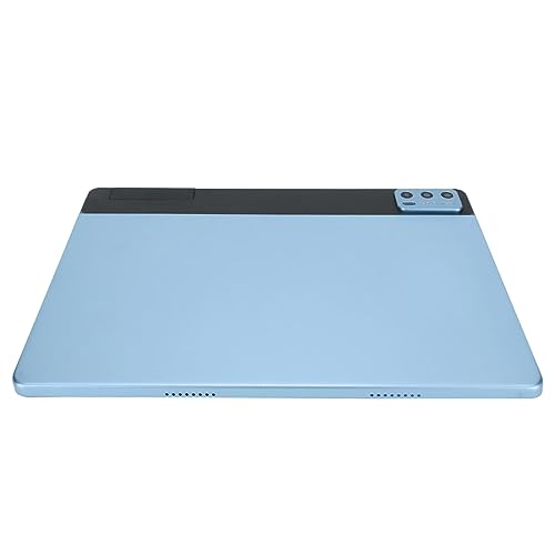 DAUZ HD Tablet, 5G WiFi Octa Core CPU 10 Inch Office Tablet IPS Screen 4GB RAM 128GB ROM for Study (Blue)