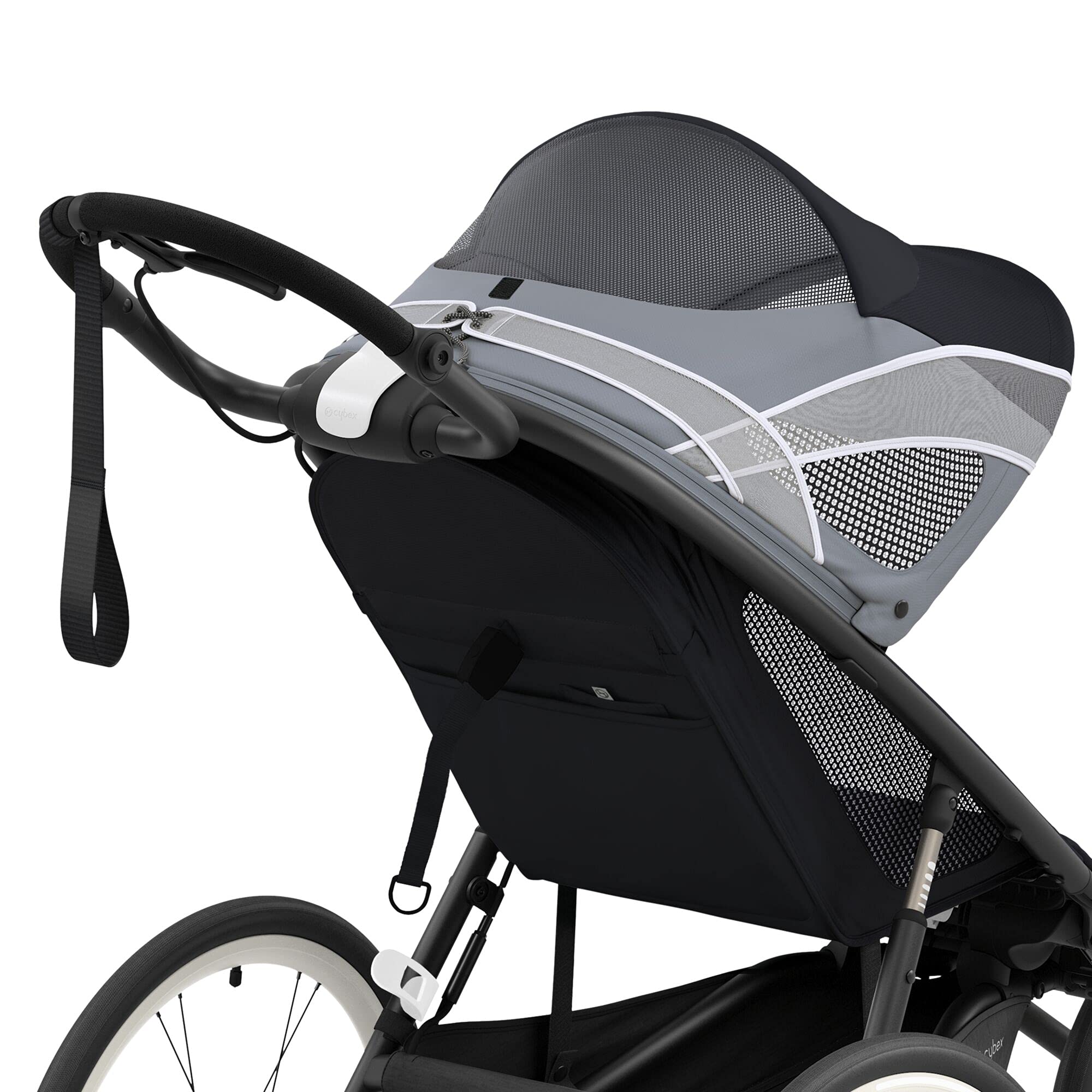 CYBEX AVI Jogging Stroller, Lightweight Aluminum Frame, Compact Fold for Storage, Height-Adjustable Handlebar with One-Handed Steering, Rear-Wheel Suspension & Handbrake, For Infants 9 months+