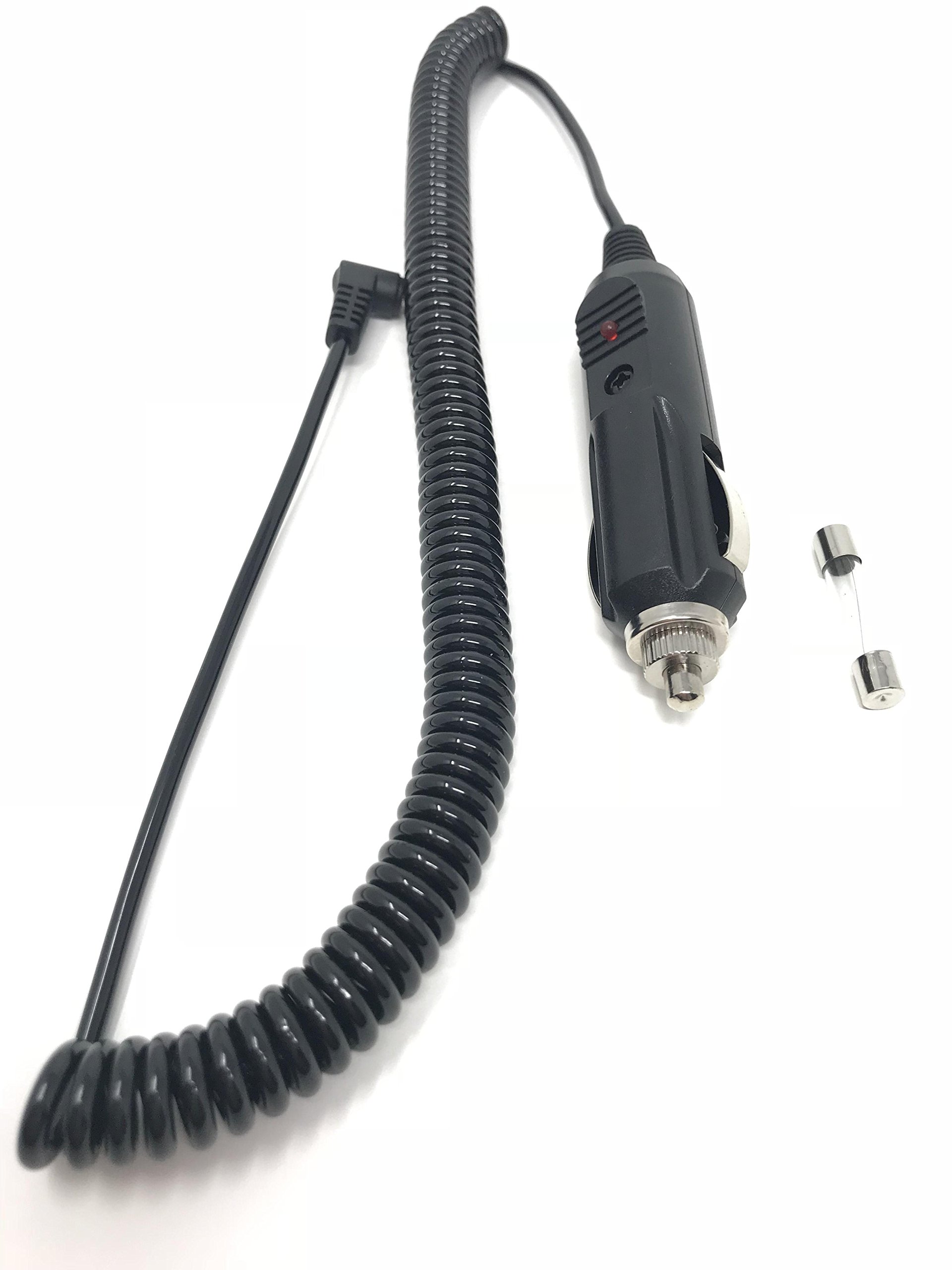 DCPOWER CAR Coiled Power Cord Compatible Replacement for Cobra XRS-9300, XRS-9330, XRS-9340, XRS-9345 Radar Detector