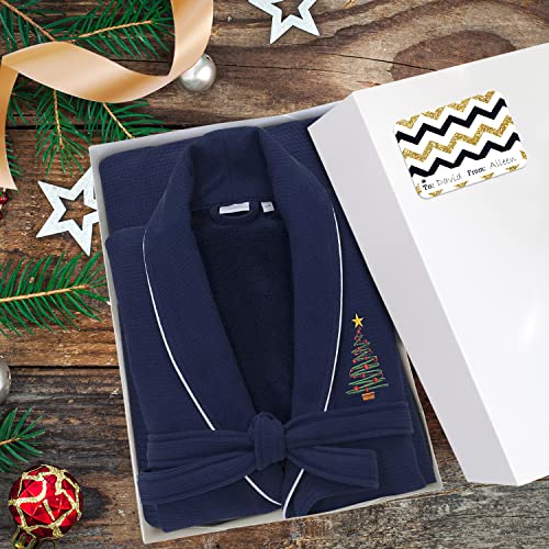 party funny 16 Assorted Size White Gift Wrap Boxes with Lids and 80 Different Birthday-Holiday Stickers for Wrapping Extra Large Clothes (Shirts, Robes, Coats, Sweaters, Jackets) and Presents