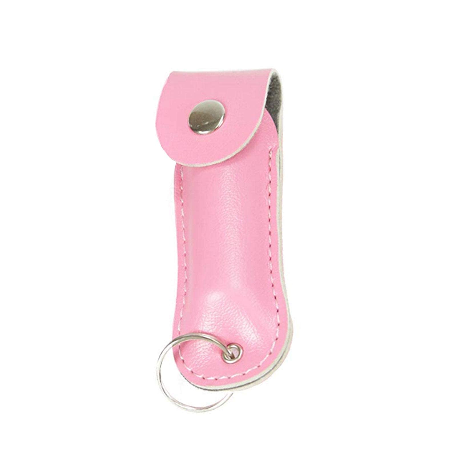 Doukedge Spray Pouch OC/Mace Spray Holder Leather Case for MK3 Canister, Soft Case & Key Ring Pepper Spray Belt Holster (Pepper Spray Not Included, Random Color)
