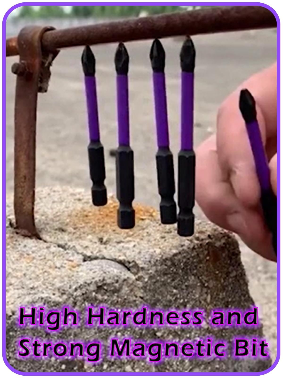 Magnetic Screwdriver Bits - D1 Anti-Slip And Shock-Proof Bits With Phillips Screwdriver Bits - Long Phillips Head Drill Bit - Upgraded High Hardness and Strong Magnetic Bit