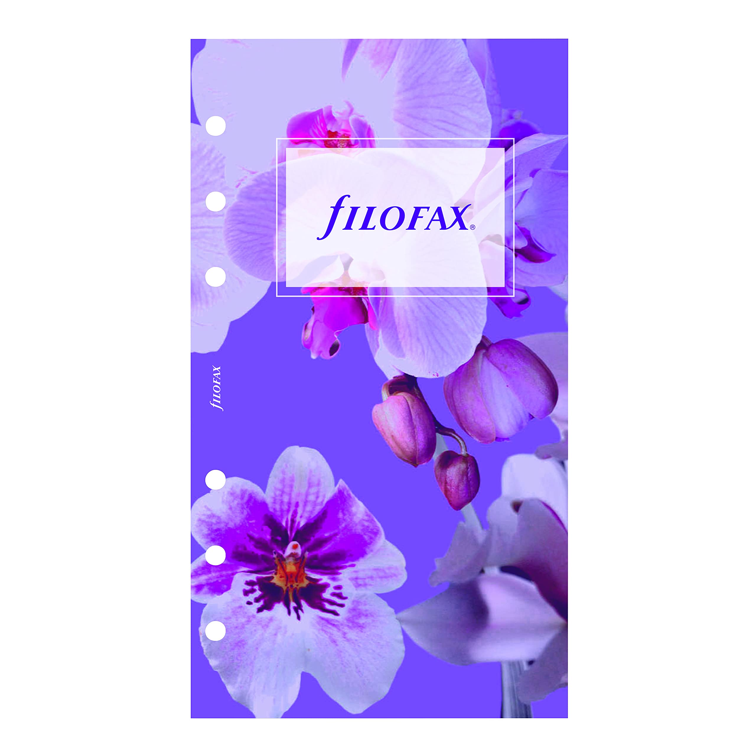 Filofax Refill, Personal/Personal Compact Size, Week-to-View, Illustrated Floral Diary Pack with Four-Color Print Design, Multilingual: Five Languages, 2022 (C6341-22)
