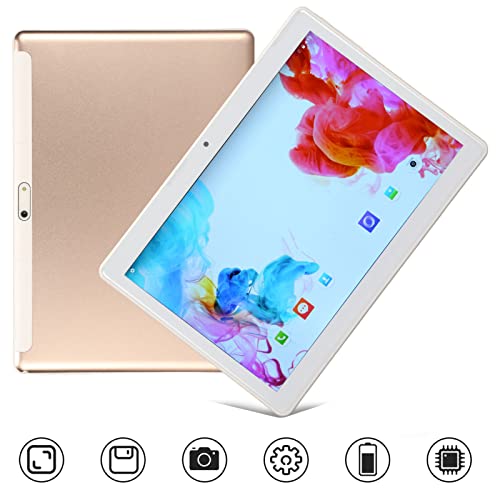 HD Tablet, Builtin 16GB ROM Battery, Home Tablet with Dual Camera (US Plug)