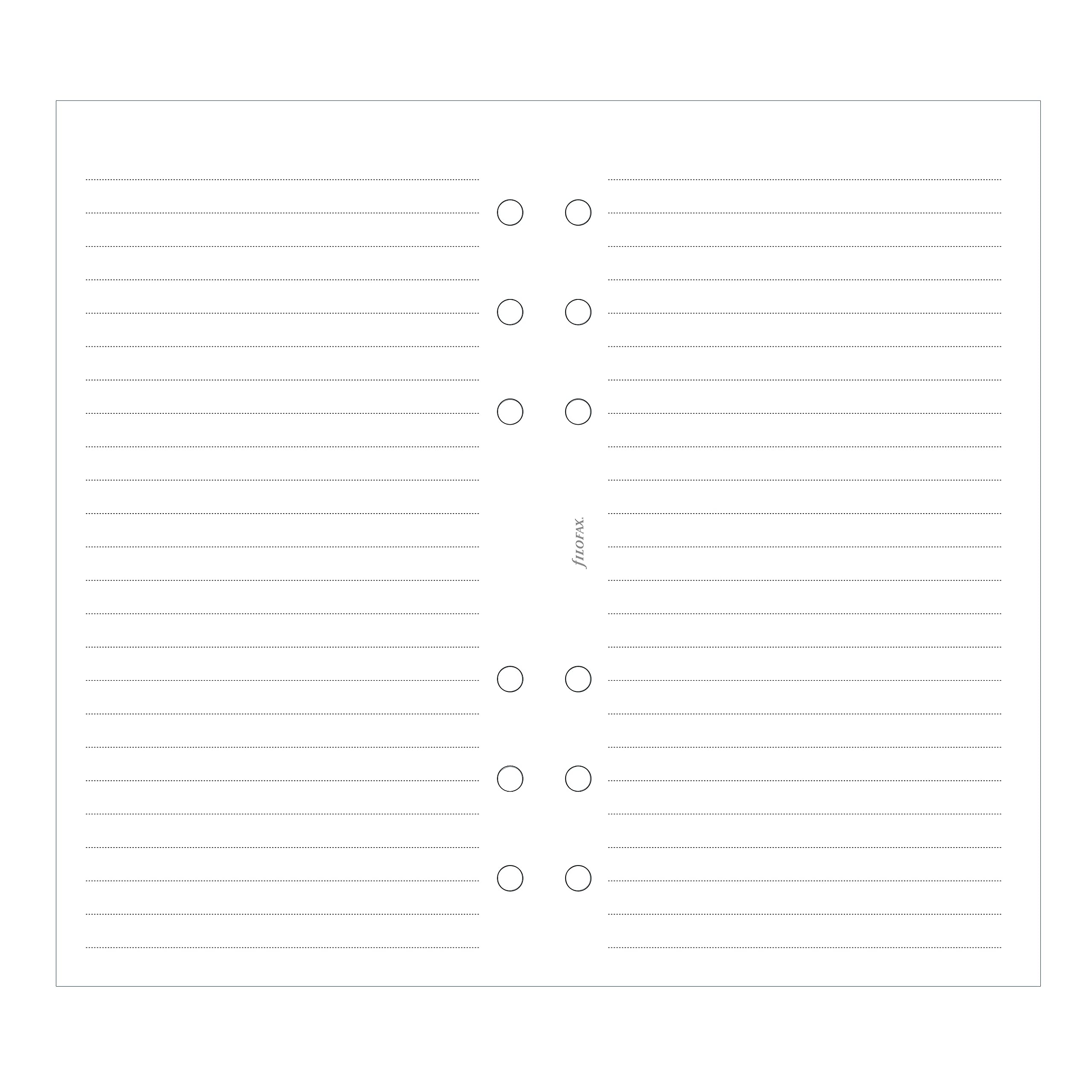 Filofax Refill, Personal/Compact Size, Week-to-View, Minimal Diary Pack, White Paper, Multilingual: Five Languages, 2022 (C68490-22)