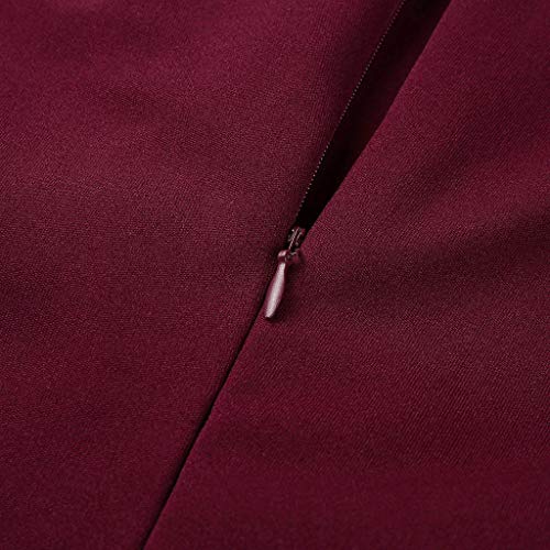 Elegant Prom Dress for Women Side Split Ruffle Maxi Dress One Shoulder Front Knot Wrap Dress Evening Dress Red